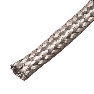 Techflex MBNO.63SV Metal Braided Sleeving, 5/8 inch, 50' Spool | Waytek
