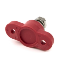 Junction Block Stud 47202, Red, 1 Stud Thread | Waytek